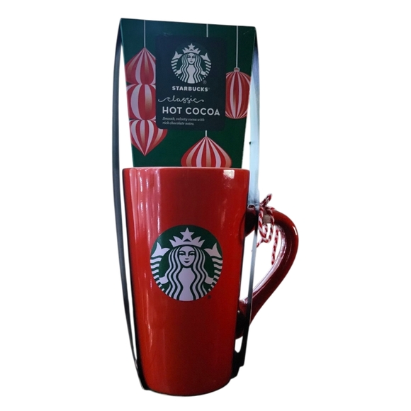 Starbucks | Accents | Starbucks Classic Red Mug With Hot Cocoa | Poshmark